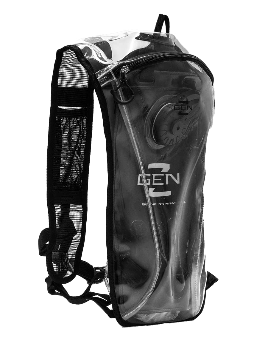 GenZ Outdoor Clear/Transparent Hydration Pack | Rave Hydration Pack ...