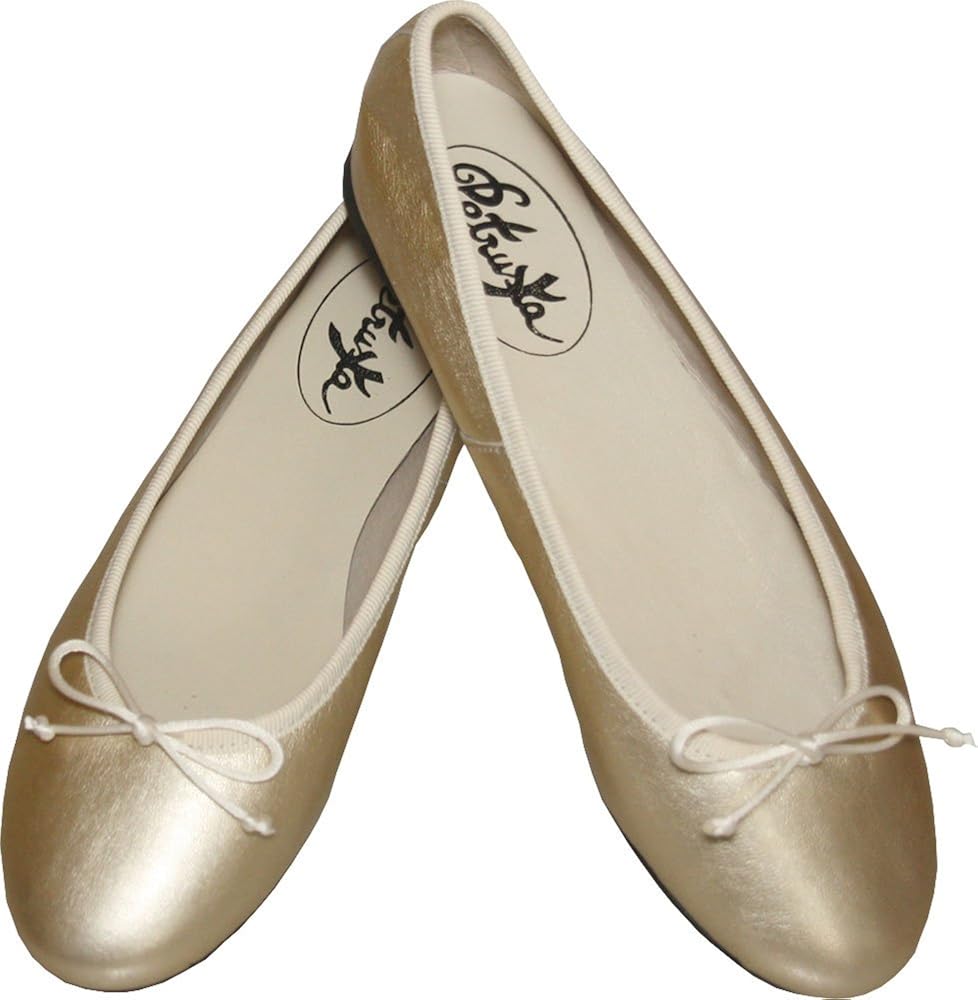 Petruska Goldene Ballerinas - Ballerina Schuhe in Gold Metallic aus ...