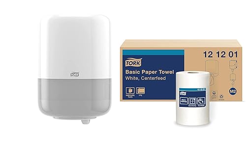 Tork Centerfeed Wall Mounted Dispenser White - M2 + Refill - Centerfeed ...