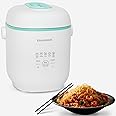 Amazon.com: Green Mini Rice Cooker Small 1 Cup-2 Cup Non-Stick Coated ...