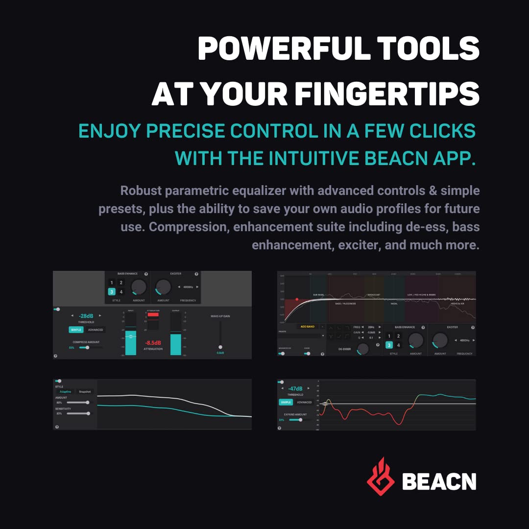 Mua BEACN Dark Dynamic USB Mic for PC | Professional Microphone for ...