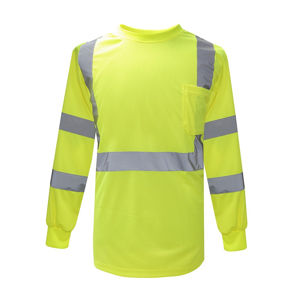 Buy A-SAFETY Work Shirt Safety, Cool Dri Performance Mens High ...