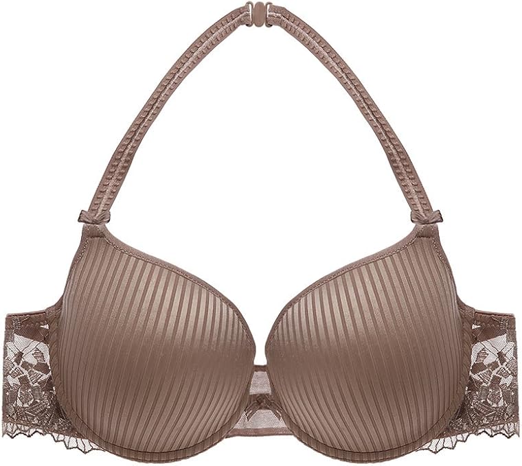 Amazon.com: Chantelle Upholstered Bra with Collar lace Neck Item 1386 ...