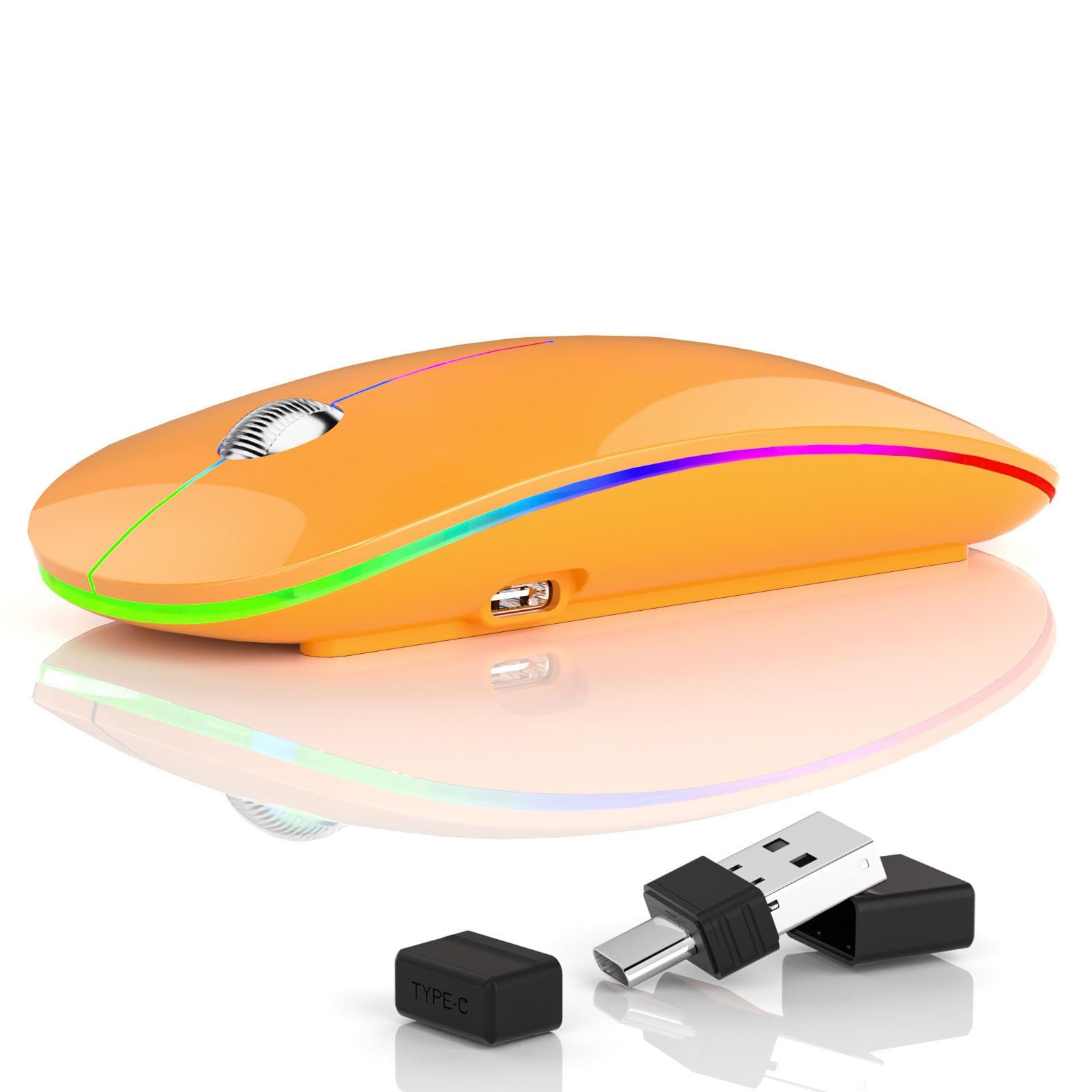 Mua TENMOS T16 LED Wireless Mouse, 4800 DPI USB C Rechargeable with PAW ...