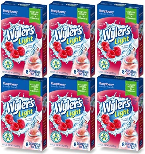 Wyler's Light Singles To Go Powder Packets, Water Drink Mix, Raspberry ...