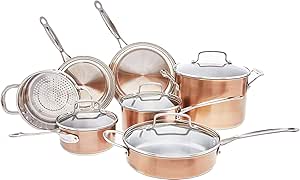 Amazon.com: Chef’s Classic Stainless Color Series Cookware 11PC Set ...
