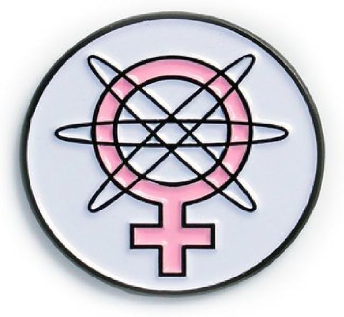 Amazon.com: Yesterdays Co Invincible Atom Eve Symbol Soft Enamel Black ...