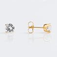 Amazon.com: STUDEX Sensitive Cubic Zirconia Stud Earrings 6mm ...