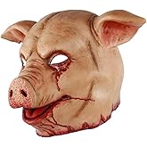 Amazon.com: Zadin Scary Pig Mask for Adult, Jigsaw Pig Mask Halloween ...