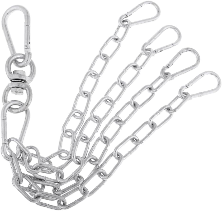 Heavy Duty 4 Strand Hanging Chains & Swivel MMA,Boxing Heavy Punch Bag ...