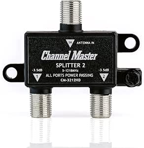 Amazon.com: Channel Master CM-3212HD 2-Way Splitter Power Passing for ...