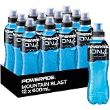 Powerade ION4 Mountain Blast Zero Sports Drink, 12 x 600 ml: Amazon.com ...