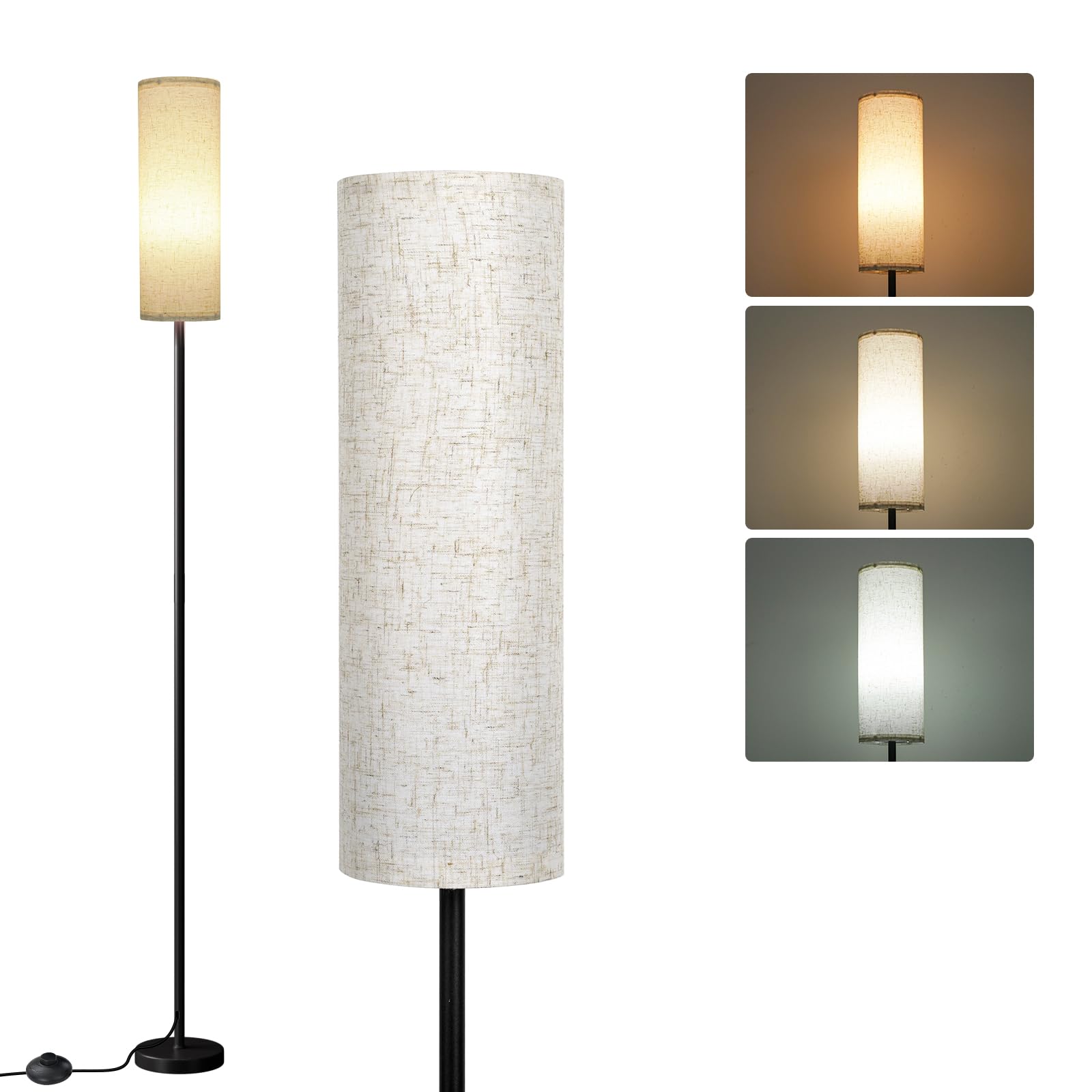 Frideko Floor Lamps for Living Room, 68.11" Modern Floor Lamp, Corner ...