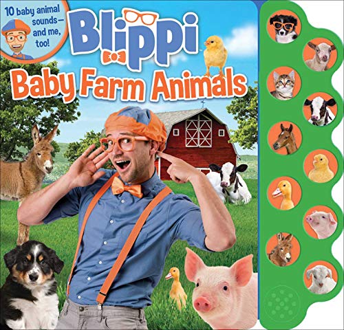 Blippi: Baby Farm Animals (10-Button Sound Books): Editors of Studio ...