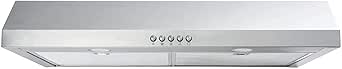 Amazon.com: Vissani Under Cabinet Range Hood 30" Convertible Charcoal ...
