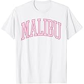 Amazon.com: Preppy Varsity Pink Malibu California for Women Teen Girls ...