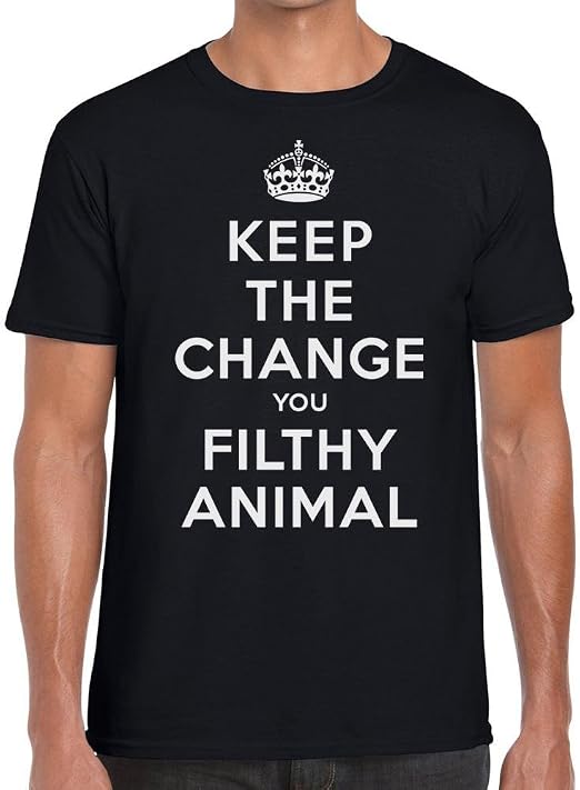 TeeDemon Keep The Change You Filthy Animal - Home Alone - Funny - Mens ...