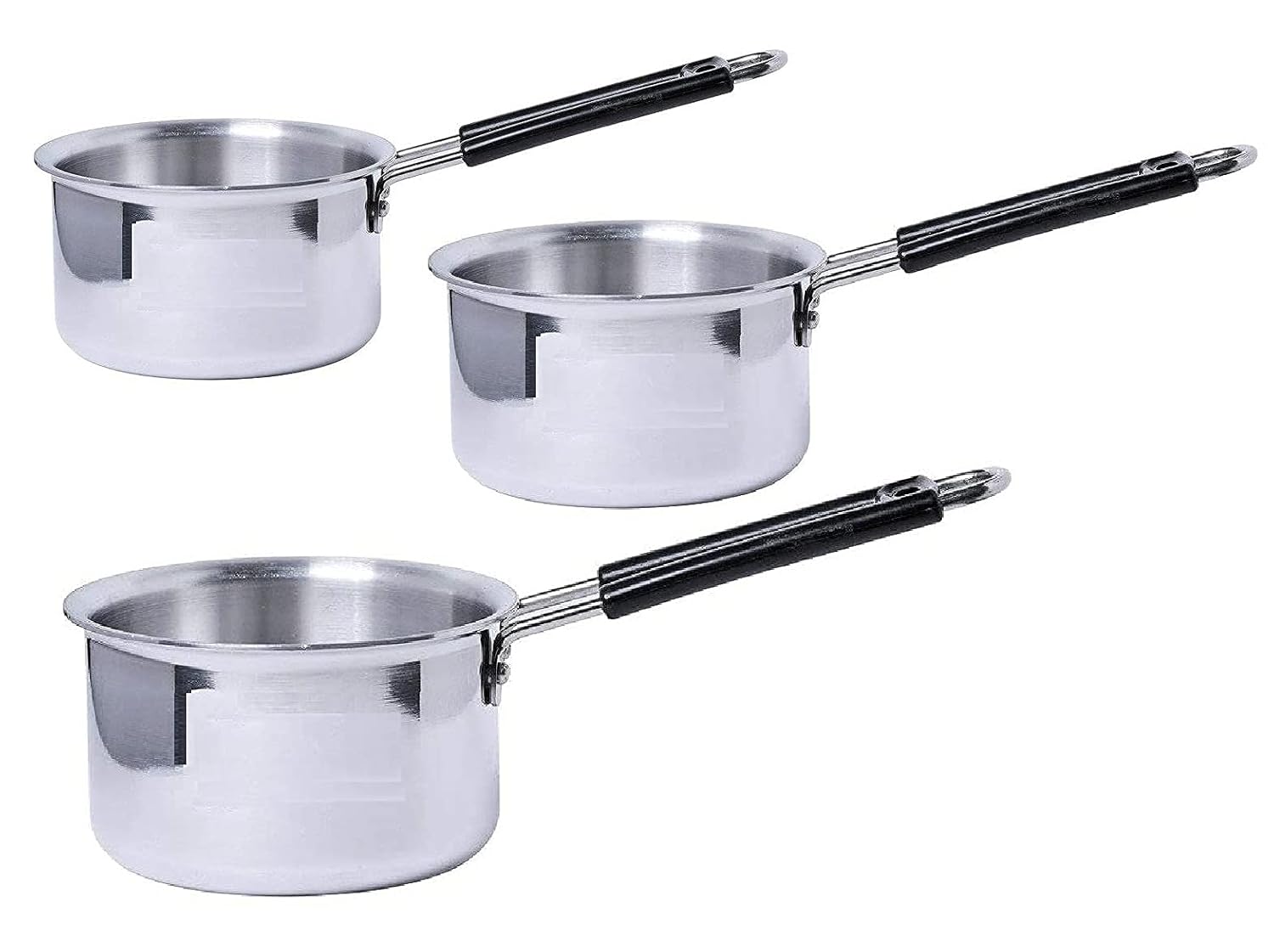 Buy Bartan Star Aluminum Sauce Pan (1000ml,1500ml & 2000ml) -Set of 3 ...