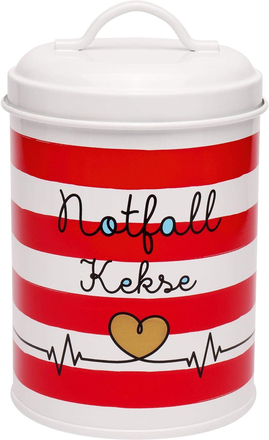 GRUSS & CO 46645 Spruch Notfall, Metall, Rot Dose: Amazon.de: Küche ...