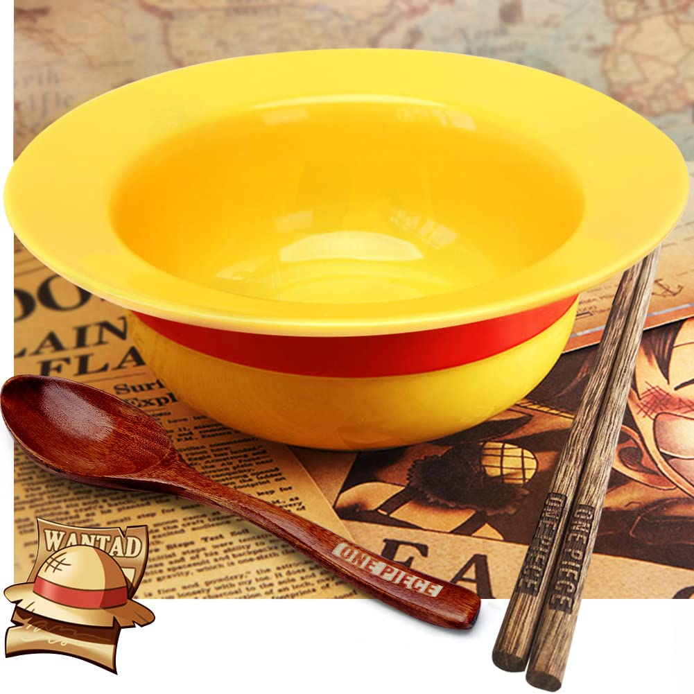Mua OnePiece Luffy Straw Hat Ramen Bowl Set Anime, Ceramic Straw Hat ...