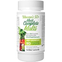 Webber Naturals Most Complete Multi For Women 50+, 90 Capsules, One-Per ...