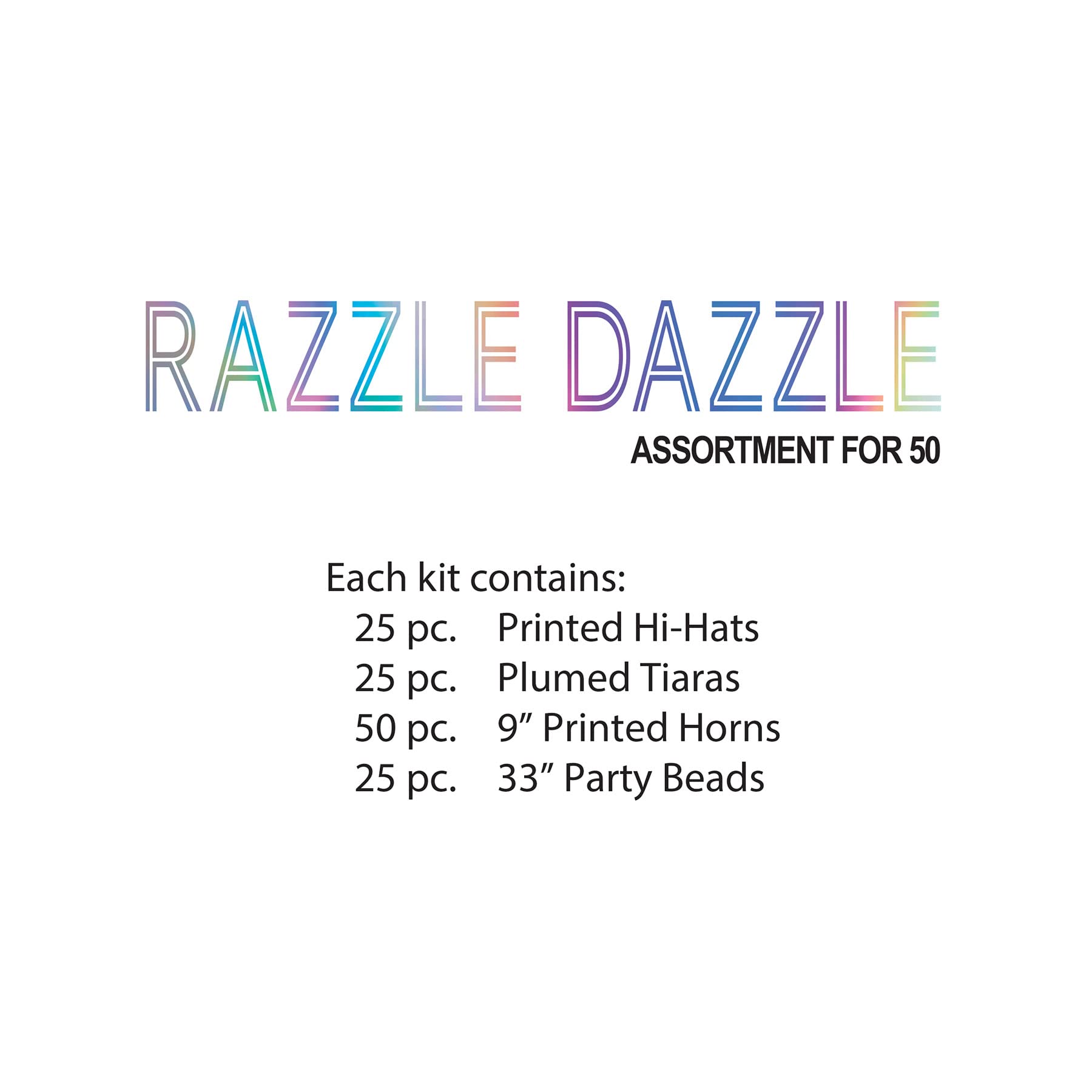 Mua Beistle 50-Person Razzle Dazzle New Year’s Eve Party Pack ...
