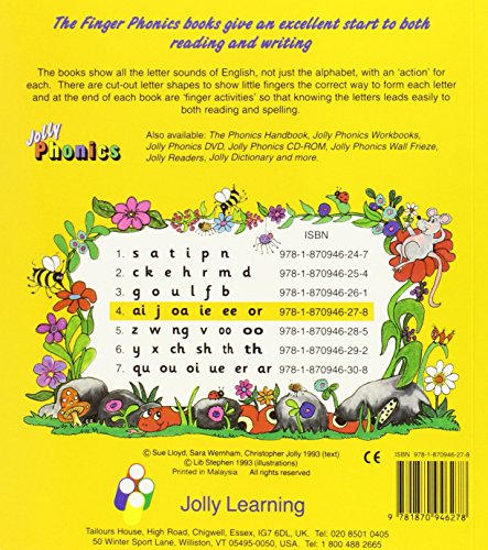 Mua Finger Phonics Book 4 (Jolly Phonics: Finger Phonics) (AI,J,OA,IE ...