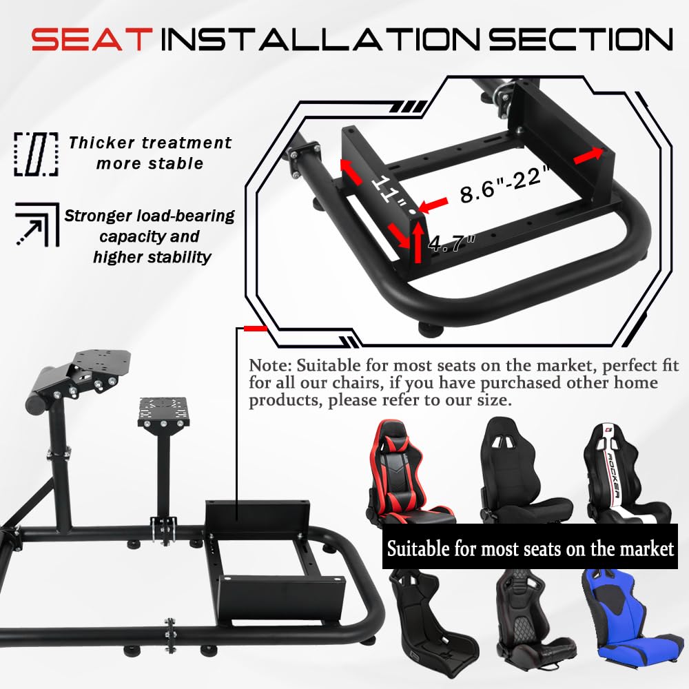 Mua Marada Racing Sim Cockpit Stand 50mm Large Round Tube Fit for ...