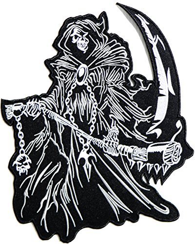 Grim Reaper Motorcycle Biker Patches