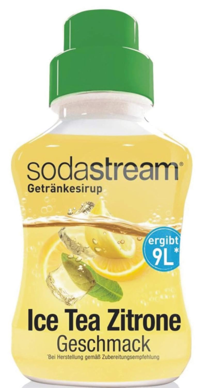 SodaStream Sirup Eistee Zitrone, Ergiebigkeit: 1x Flasche ergibt 9 ...