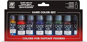 Amazon.com: Vallejo Game Ink Paint Set (8 Color) Paint : Everything Else
