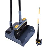 Amazon.com: ZUBULUN Broom with Dustpan Combo Set for Home, 54 Inches Long Handle Lightweight 180 ...