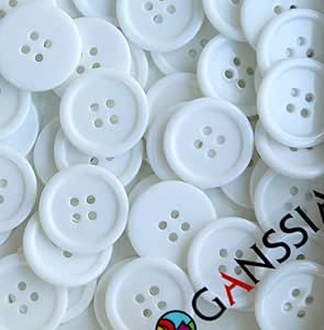 Amazon.com: GANSSIA 7/8 Inch Button 22.5mm Buttons Sewing Button Color ...