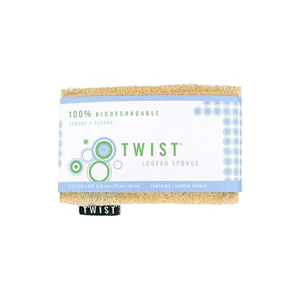 Twist FG-0251 Loofah Sponge, White and Tan Top products Sponges in amz ...