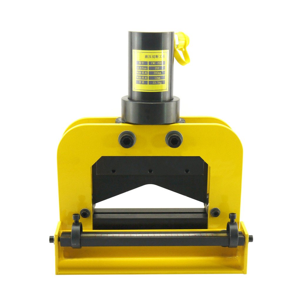 Hydraulic Busbar Cutter 7.87""V" Blade Thickness 12mm Bus Bar Cutting ...