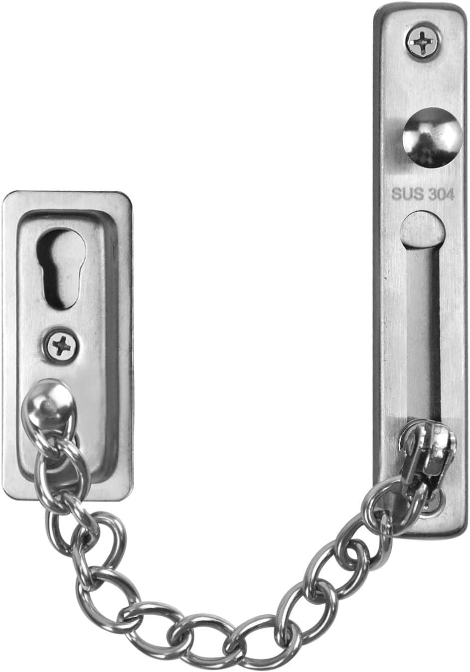 Security Door Chains Stainless Steel Door Chain Heavy Duty Latch Lock ...