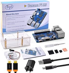 GeeekPi Banana Pi BPI-M5 single board computer use Amlogic S905X3 Quad ...