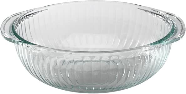 Amazon.com: Pyrex Serveware 2-Qt Sculpted Bowl, Clear: Kitchen & Dining