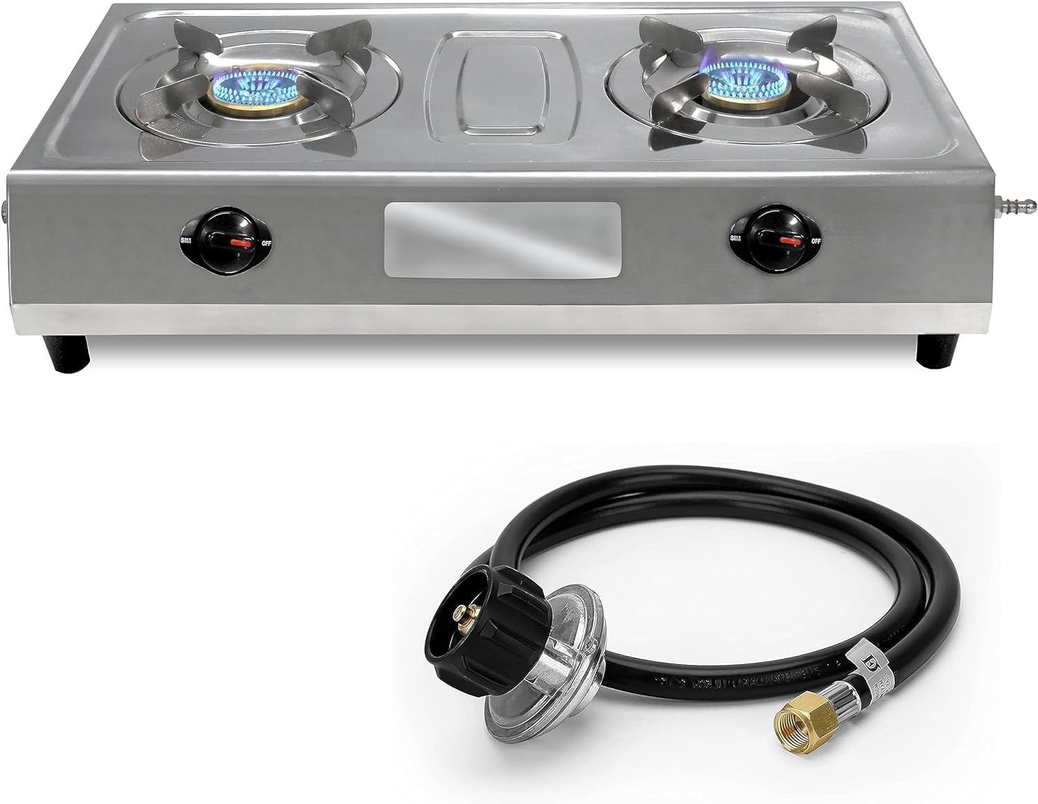 Mua Sonret Double Burner Stove – Edelstahl Propan tragbar Cooktop ...
