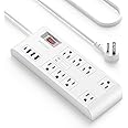 Amazon.com: BESTEK 4,000 Joules Surge Protector with USB, Power Strips ...