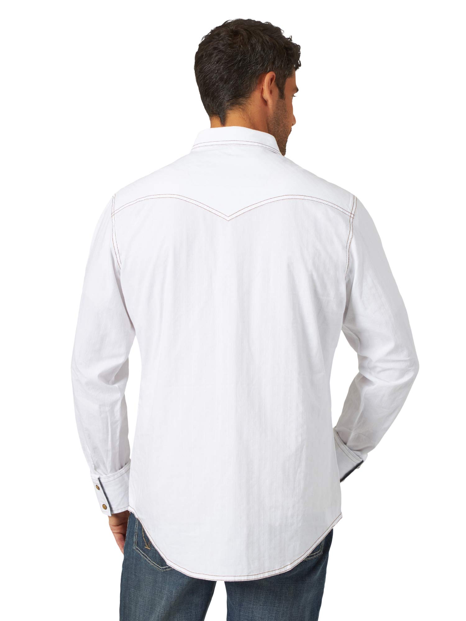 c10+Wrangler+Men%27s+Retro+Premium+Snap+Down+Long+Sleeve+XL+Black+Shirt ...