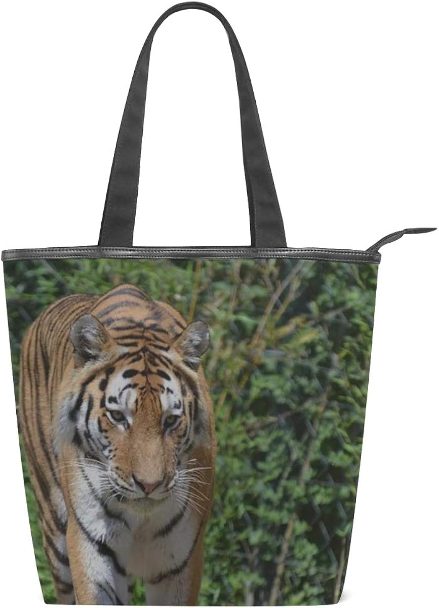 Amazon.com: Your Home Canvas Tote Bags Tiger Bengal Tiger Close Up ...
