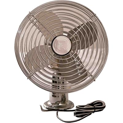 Buy Chrome Dash Fan 6" Fan for Truck Dash Peterbilt, Freightliner ...