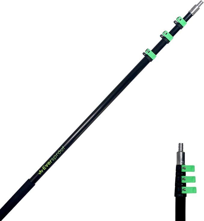 EVERSPROUT 7-to-24 Foot Telescopic Extension Pole (30 Foot Reach ...