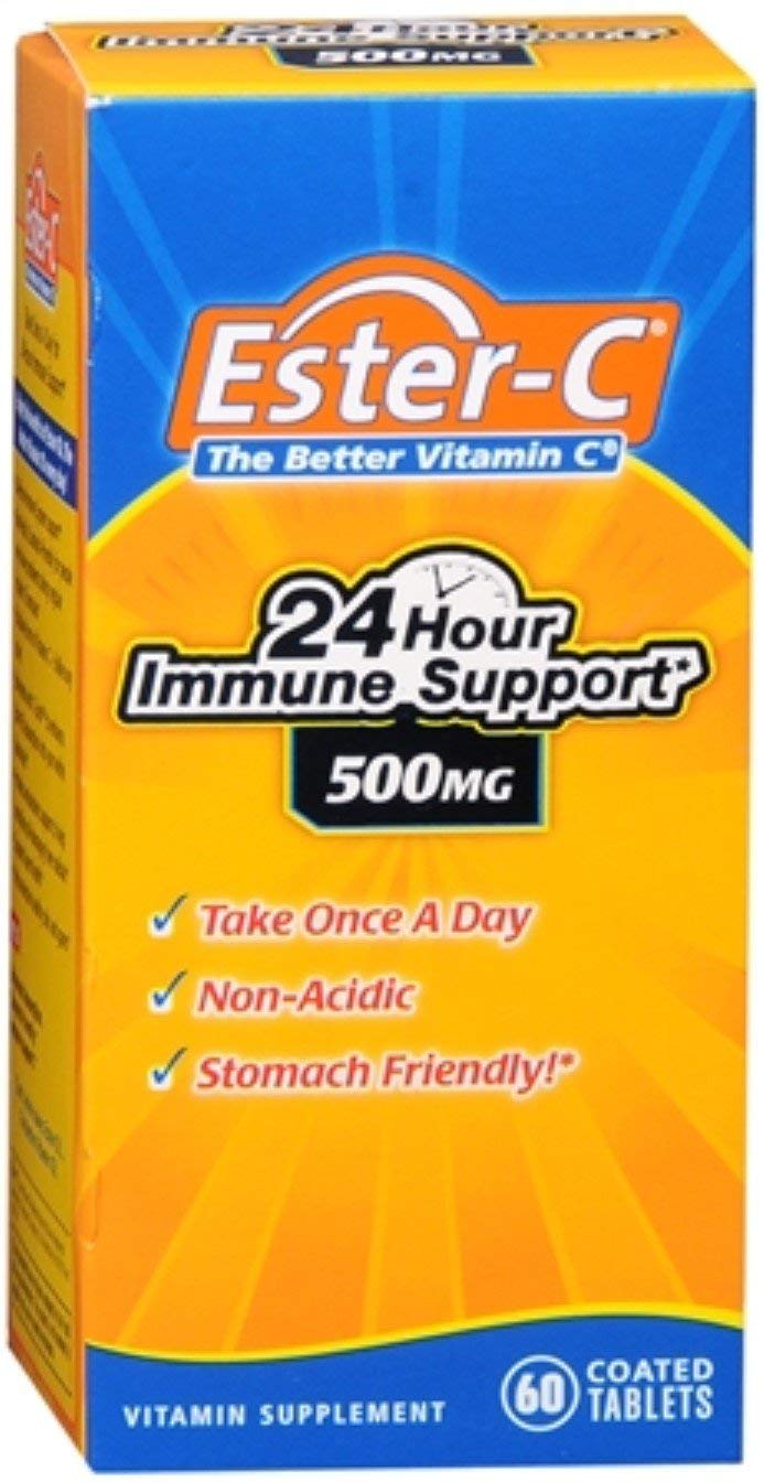 Amazon.com: Ester-C 500 mg Coated Tablets 60 ea (Pack of 4): Health ...
