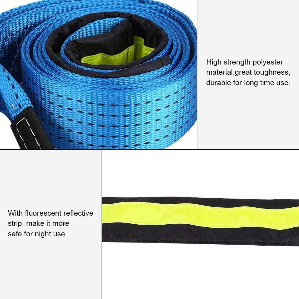 Broco Car Trailer Tow Rope Road Recovery Towing Cable with Reflective ...