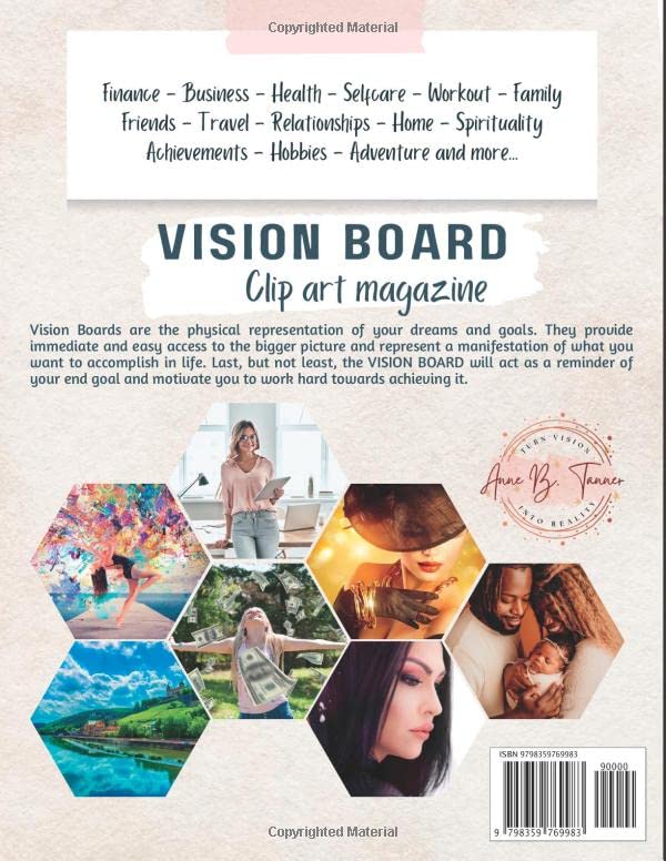 2023 Vision Board Magazine: 300+ Clip Art Pictures, Words And Quotes To ...