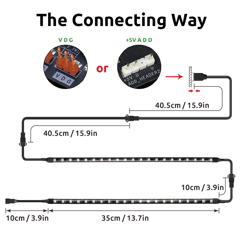 Mua Speclux Addressable PC LED Strip, Magnetic RGB Strip PC Case ...