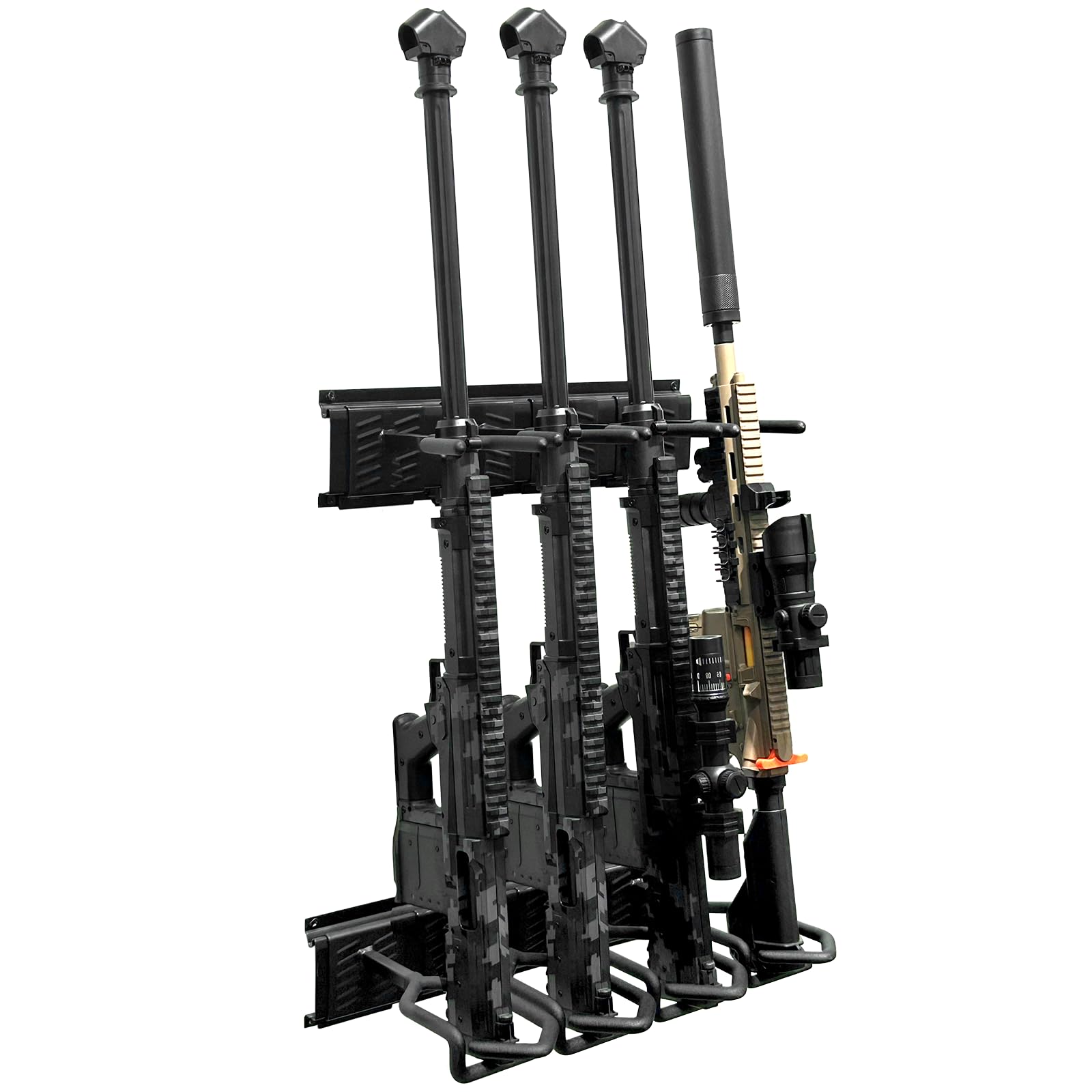 Goldfishwa Upgrade Indoor Gun Racks, Heavy Duty Steel Gun Rack for Wall ...