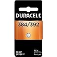 Duracell 384/392 Silver Oxide Button Battery, 1 Count Pack, 384/392 1.5 ...